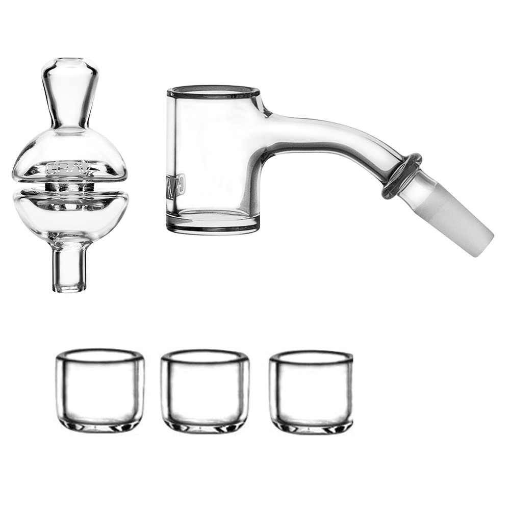 GRAV® 45° Bundle - Quartz Banger, Insert, Carbcap - 10 mm ó 14 mm - The ...