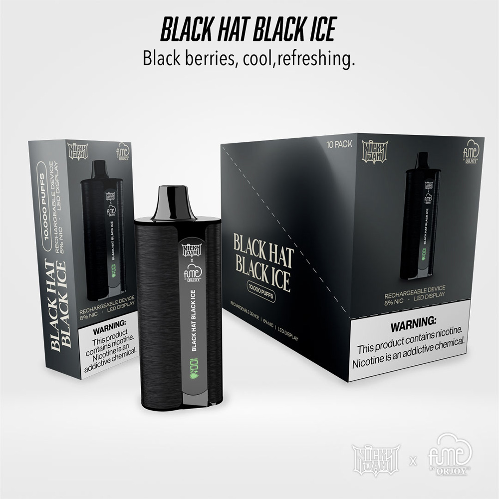 Fume® by QRJOY® Nicky Jam - Especial Edition - Black Hat Black Ice ...